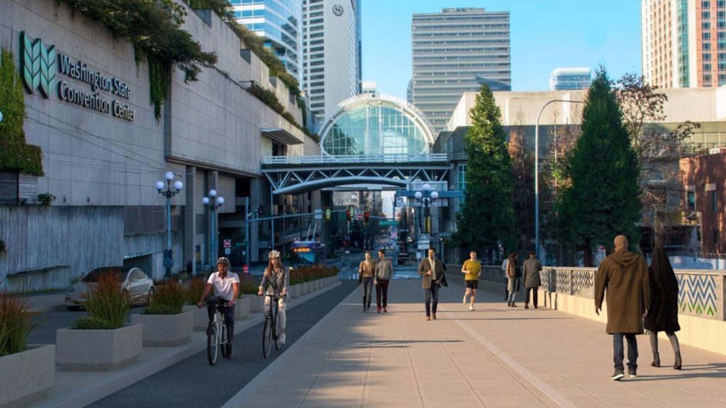 Downtown Seattle is evolving and aims to make riding, walking, and ...